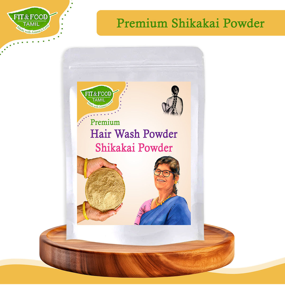 Premium Shikakai Powder/Premium Hairwash Powder – fitandfoodtamil